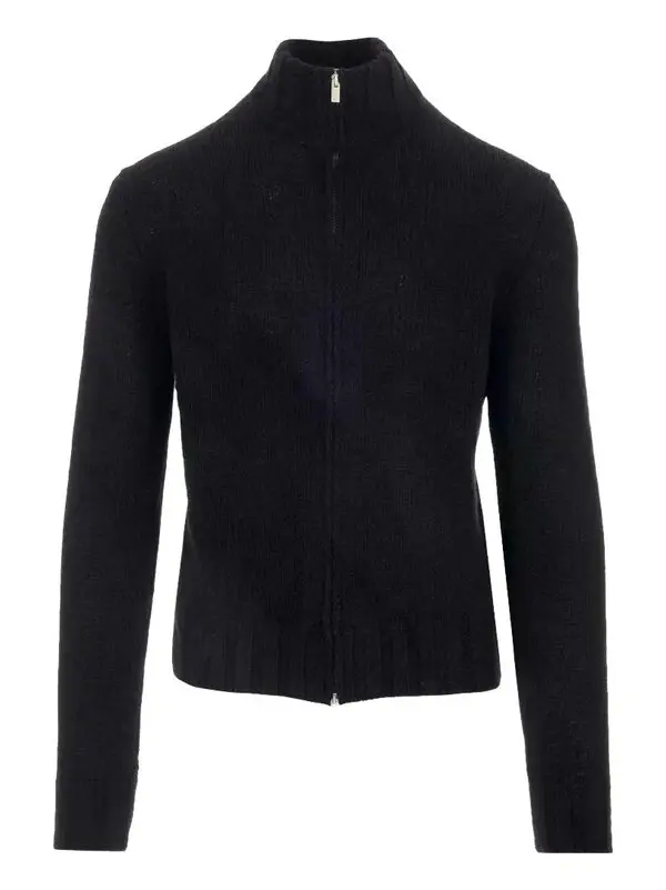 AL DUCA D’AOSTA 1902 Ribbed-trim Wool Cardigan - Black