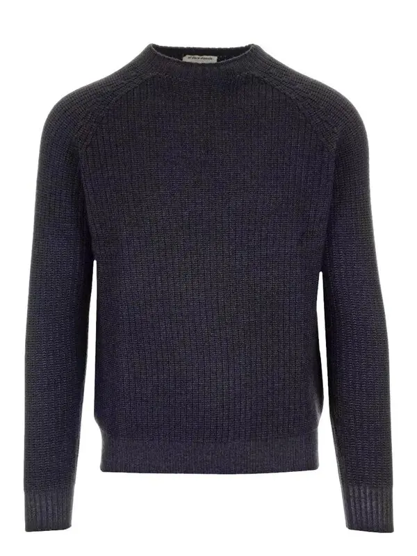 AL DUCA D’AOSTA 1902 Ribbed Knit Wool Sweater - Grey