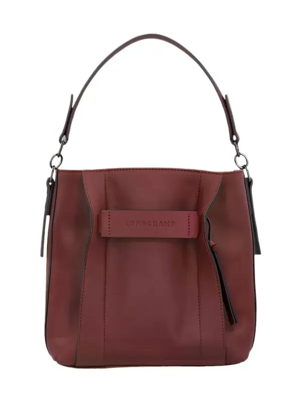 Longchamp 3d Leather Tote Bag - Red