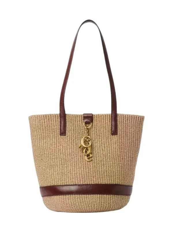 Chloé Logo Pendant Tote Bag - Neutrals