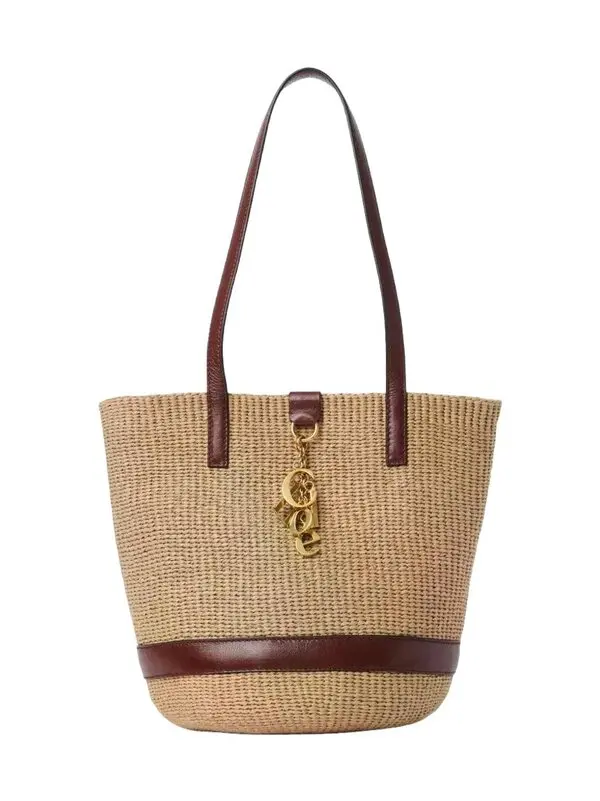 Chloé Logo Pendant Tote Bag - Neutrals