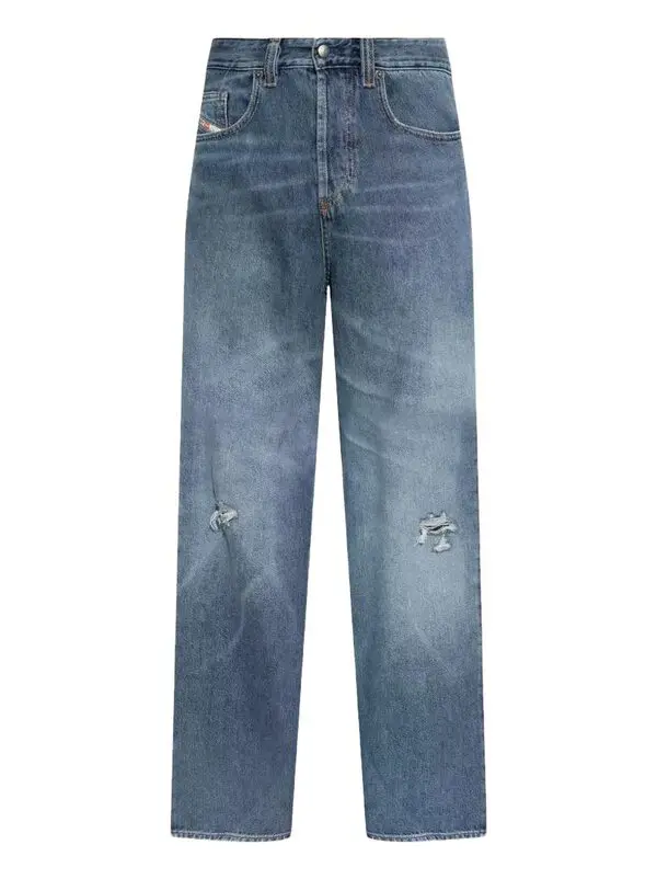 DIESEL® D-macro Distressed Jeans - Blue