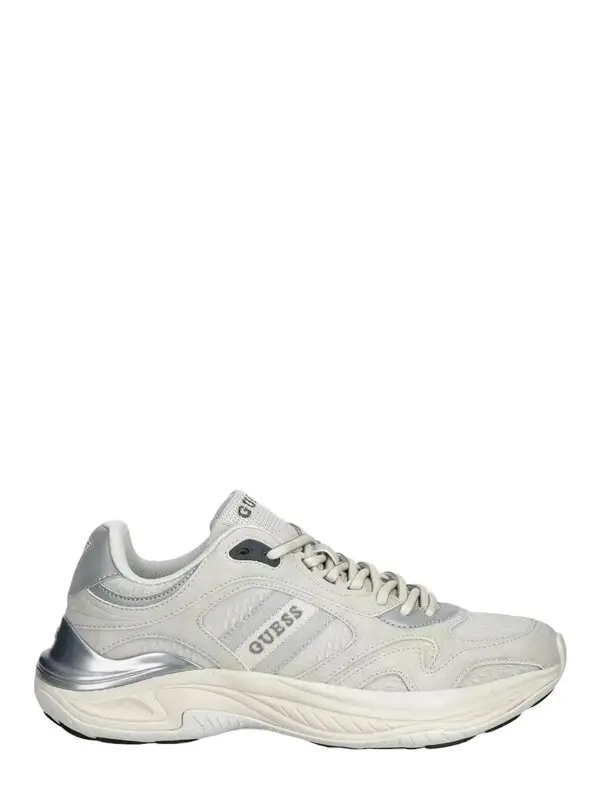 Guess Panelled Logo-print Sneakers - Grey