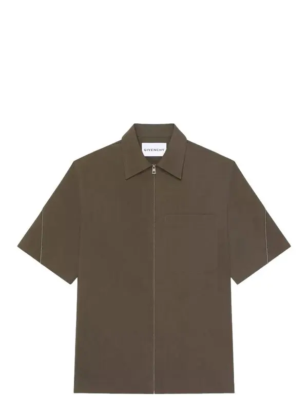 Givenchy Couture Seam Zipped Shirt - Brown