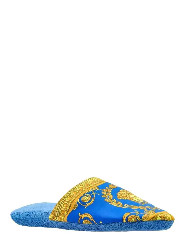 Versace Medusa Barocco Slippers - Blue