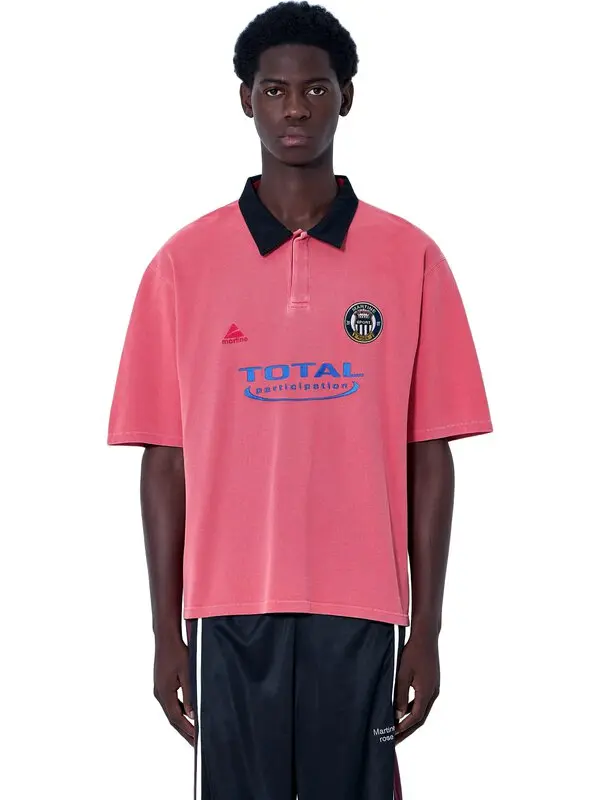 Martine Rose Logo Polo Shirt - Pink