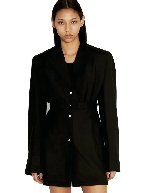 Prada Single-breasted Light Mohair Jacket - Black