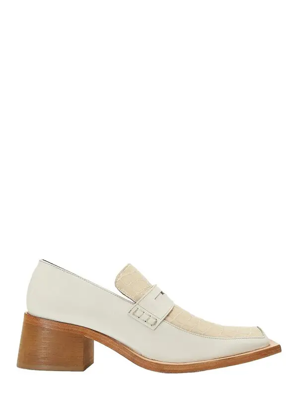 Martine Rose Bagleys Heeled Loafers - White