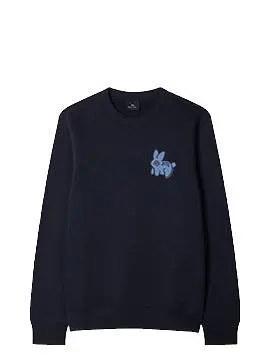Paul Smith Never Assume Bunny' Print Sweatshirt - Blue
