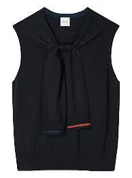 Paul Smith Merino Wool Blend Knitted Vest - Blue