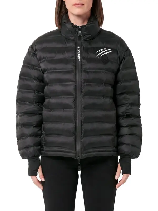 PLEIN SPORT Short Puffer Jacket - Black