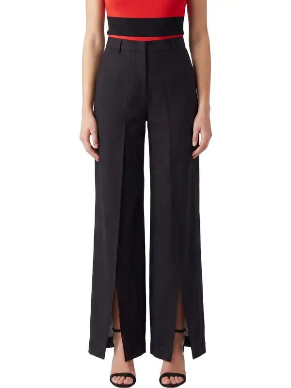 PT TORINO Wide Leg Pants - Black