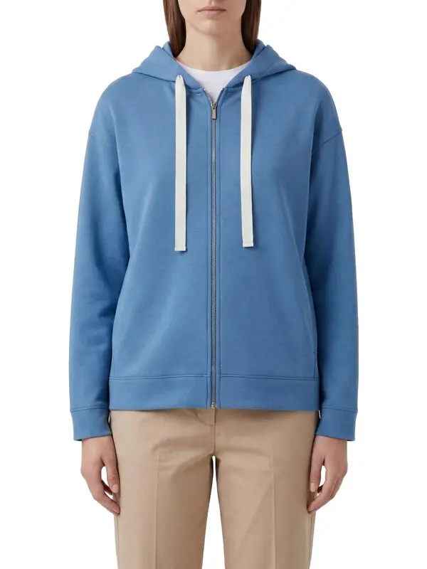 Max Mara Hooded Sweatshirt - Gnawed Blue