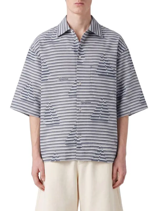 Jacquemus Striped Shirt - Blue