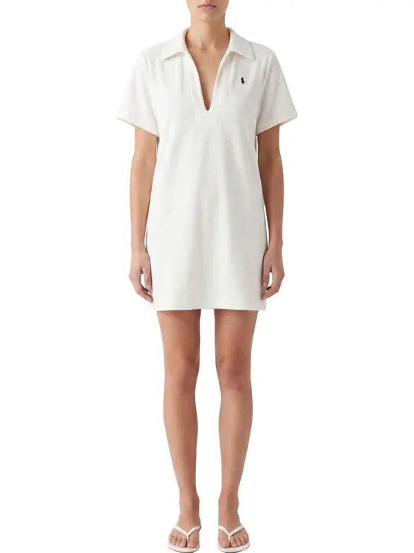 Polo Ralph Lauren Short Sleeve Polo Dress - White