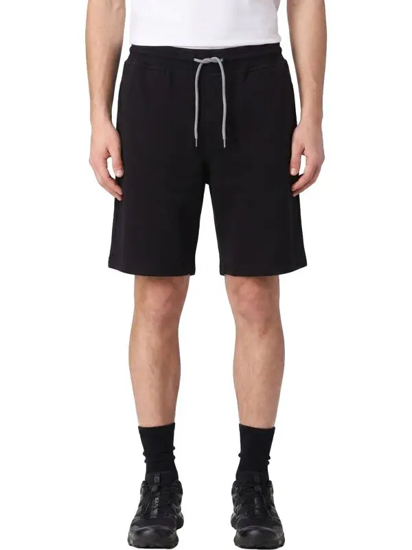 Brunello Cucinelli Jogging Shorts In Cotton, Cashmere, And Silk Blend - Black