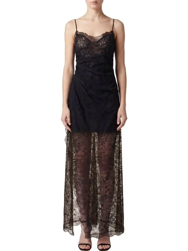 Ermanno Scervino Lace Maxi Dress - Black