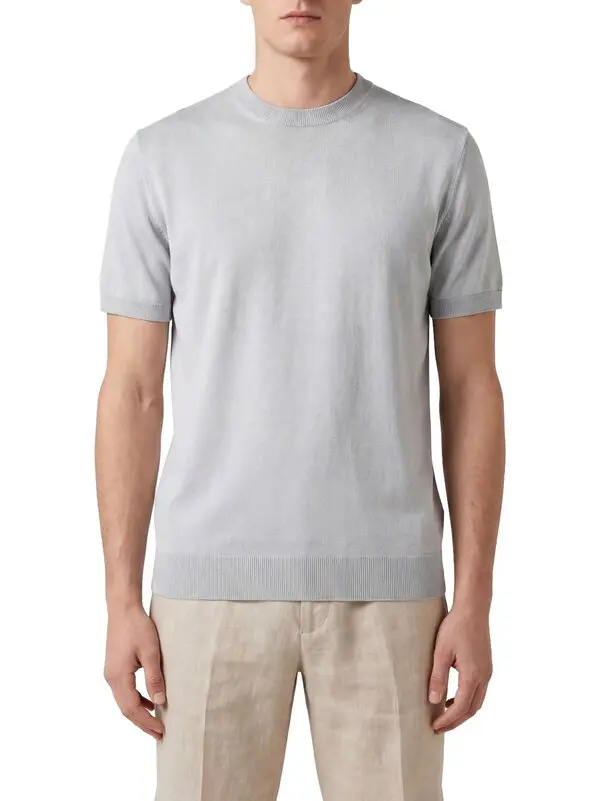 Altea Crew Neck Short Sleeve Jersey T-shirt - Grey