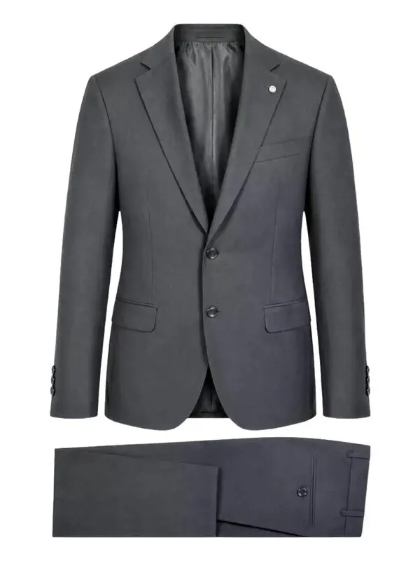ETIEM TEXTIL S.L. Single-breasted Notched-lapel Suit - Green
