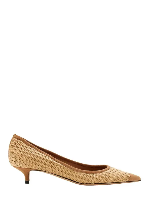 JIMMY CHOO Amelia Raffia Pumps - Neutral