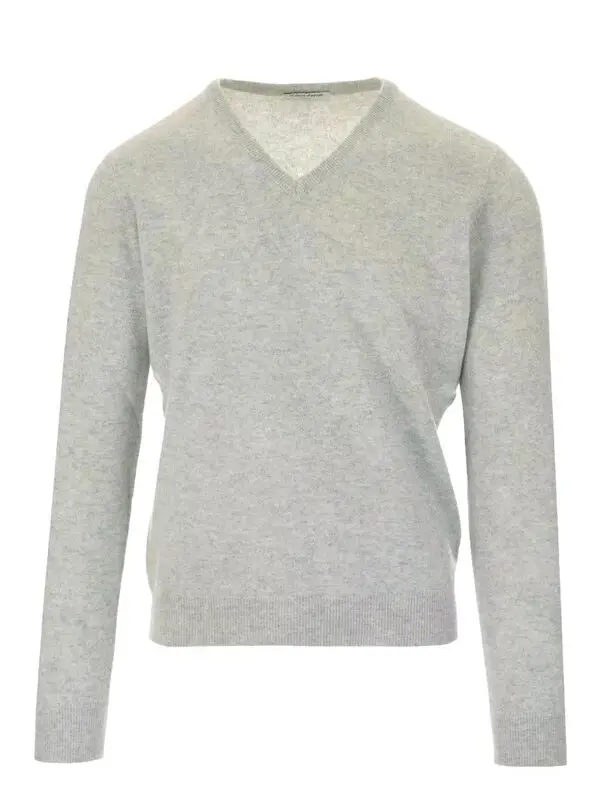 AL DUCA D’AOSTA 1902 V-neck Ribbed Sweater - Grey