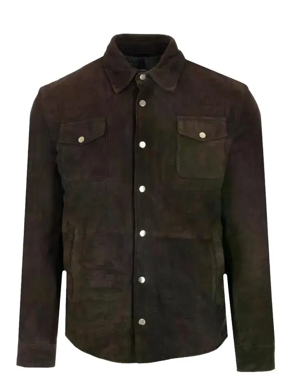 AL DUCA D’AOSTA 1902 Quilted Suede Jacket - Brown