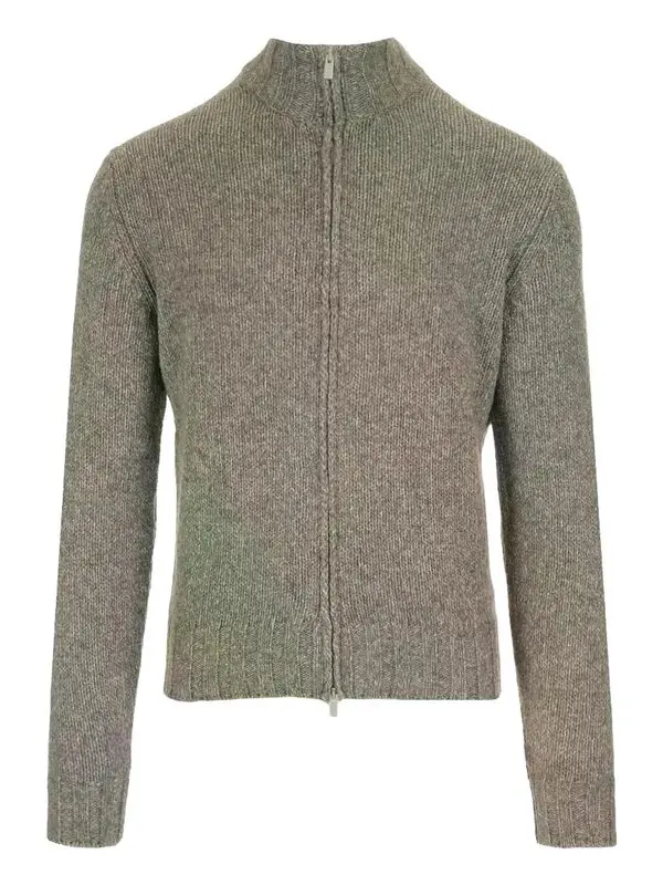 AL DUCA D’AOSTA 1902 Zip-up High-neck Sweater - Brown