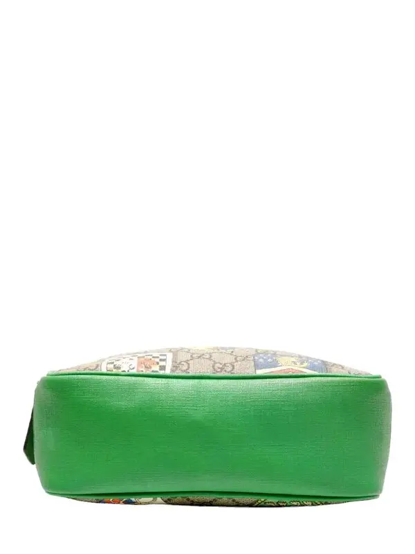 Gucci Gg Supreme Heraldic-print Shoulder Bag - Neutrals