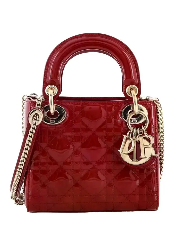 Dior Lady Chain Bag - Red