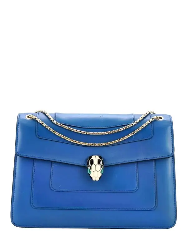 BVLGARI Serpenti Forever Medium Shoulder Bag - Blue