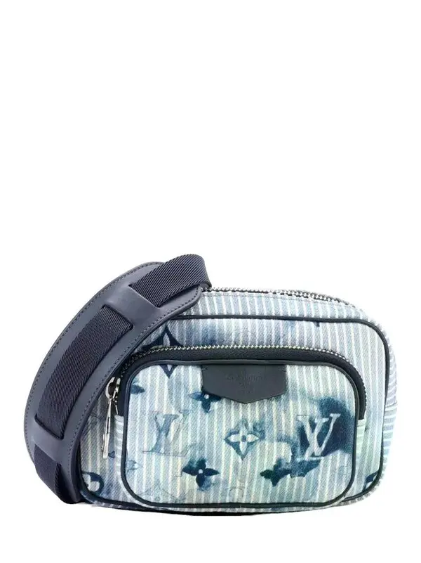 LOUIS VUITTON Monogram Watercolor Stripes Denim Crossbody Bag - Blue