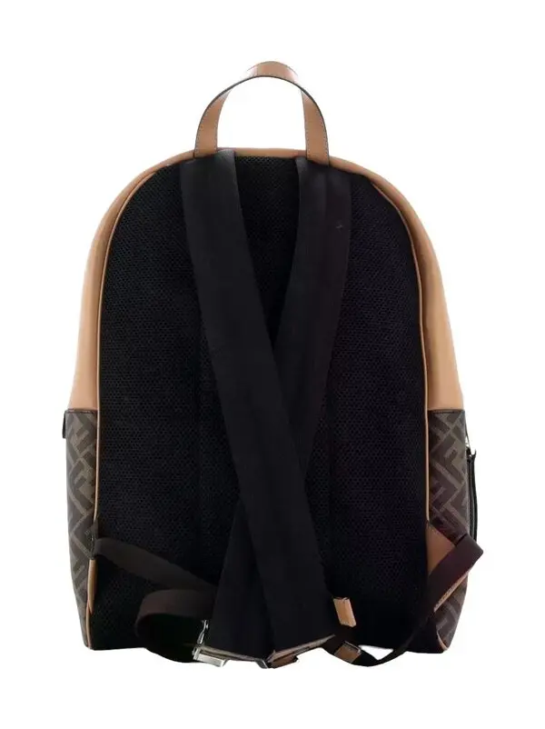 Fendi Chiodo Zucca Coated Canvas Backpack - Brown