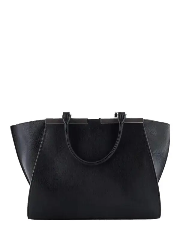 Fendi 3 Jours Satchel In Leather - Black