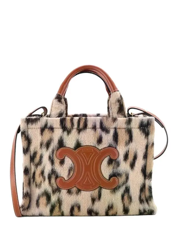 Celine Cabas Thais Printed Wool Small Tote Bag - Multicolour