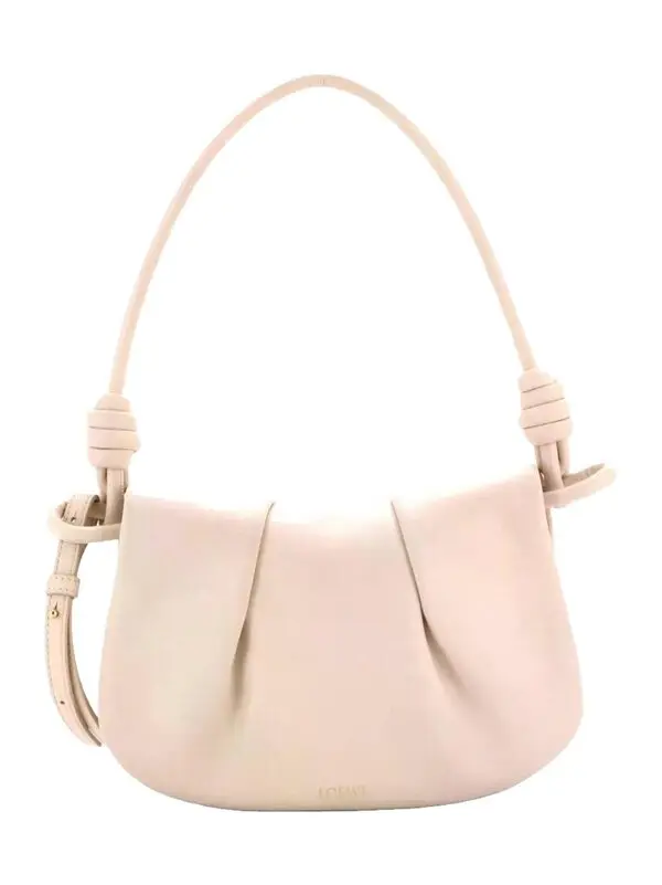 Loewe Paseo Leather Shoulder Bag - Neutrals