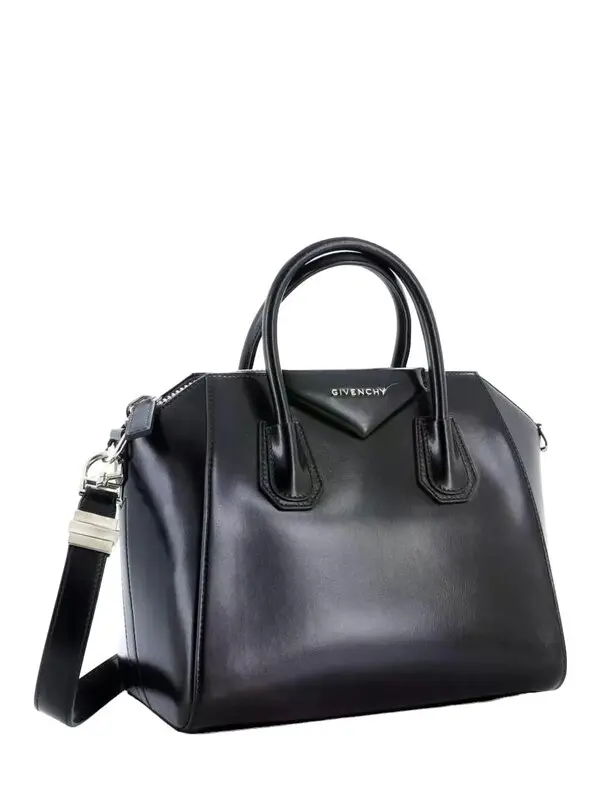 Givenchy Antigona Bag Glazed Leather Small Satchel - Black