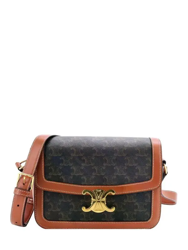 Celine Triomphe Shoulder Bag - Brown