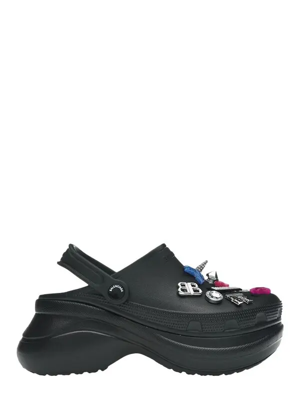 Balenciaga X Wmns Mule Multicolor Jibbitz - Black