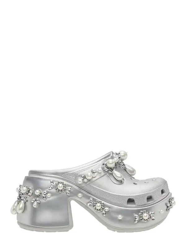 CROCS Simone Rocha X Siren Spiked Clog - Silver