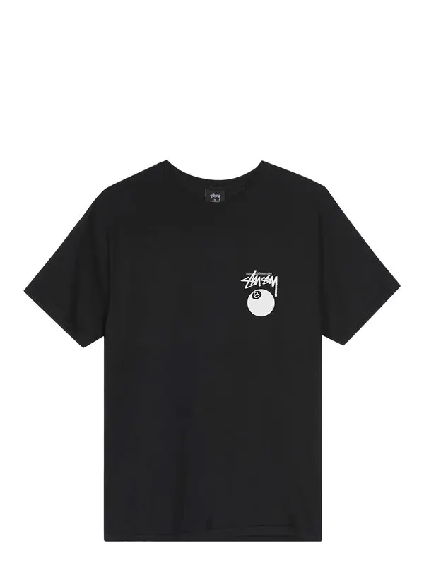 StÜssy 8 Ball Pigment Dyed T-shirt - Black
