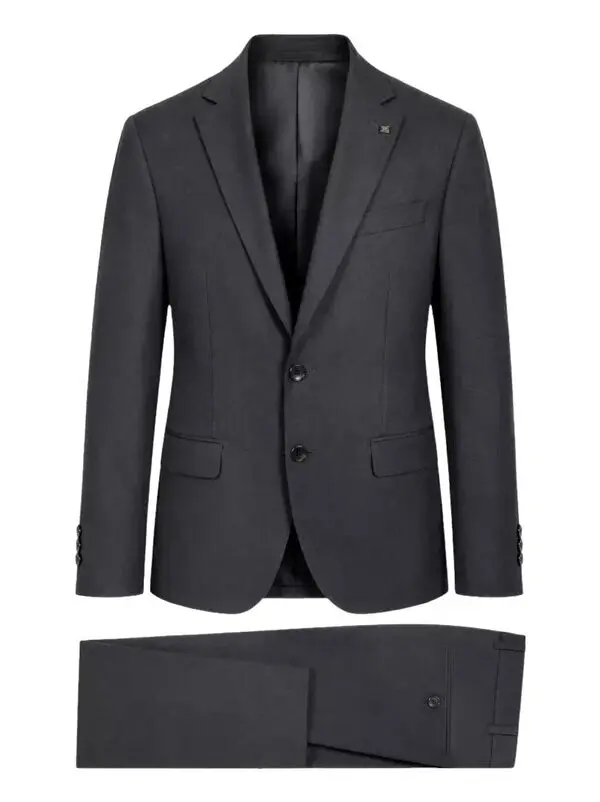 ETIEM TEXTIL S.L. Single-breasted Notched-lapel Suit - Grey