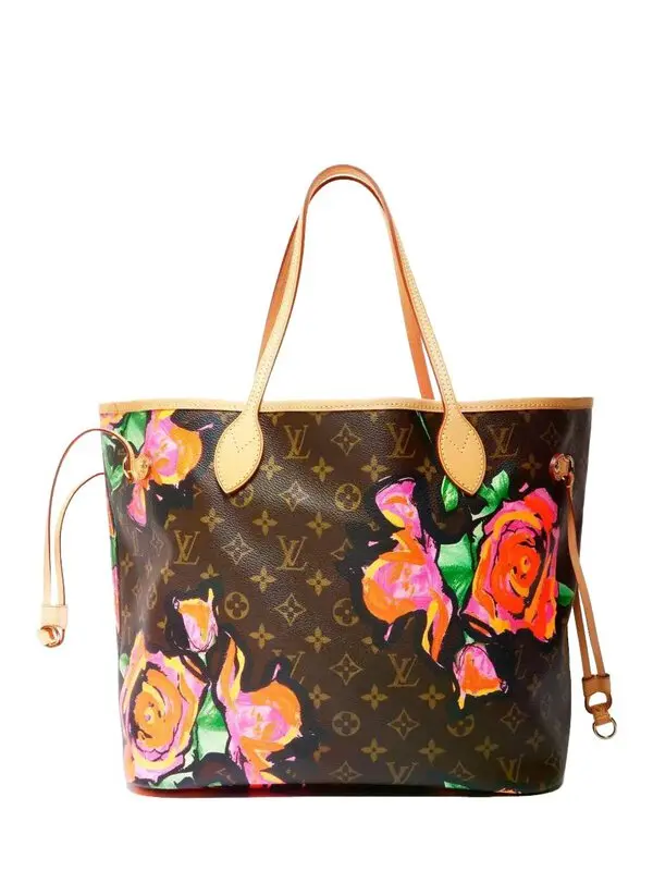 LOUIS VUITTON Monogram Rose Neverfull Mm Tote Bag - Brown