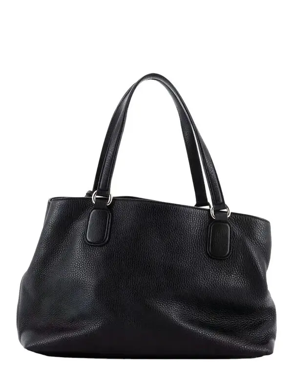 Gucci Soho Working Leather Medium Tote Bag - Black