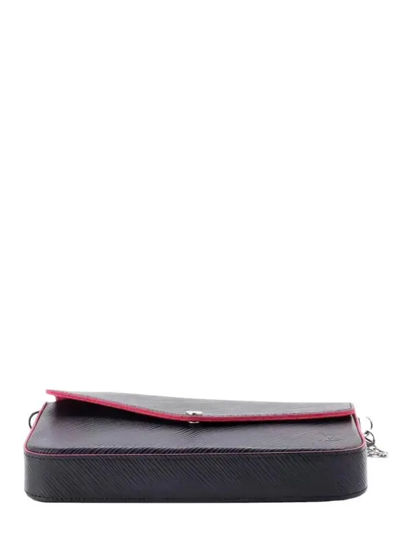 LOUIS VUITTON Felicie Pochette Epi Leather Crossbody Bag - Black