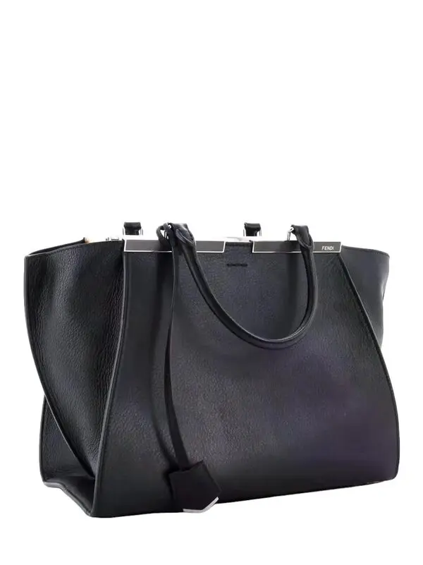 Fendi 3 Jours Leather Satchel - Black