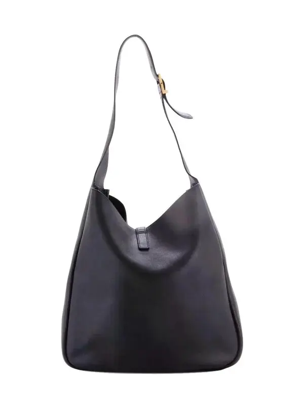 Saint Laurent Le 5 À 7 Supple Leather Large Hobo Bag - Black