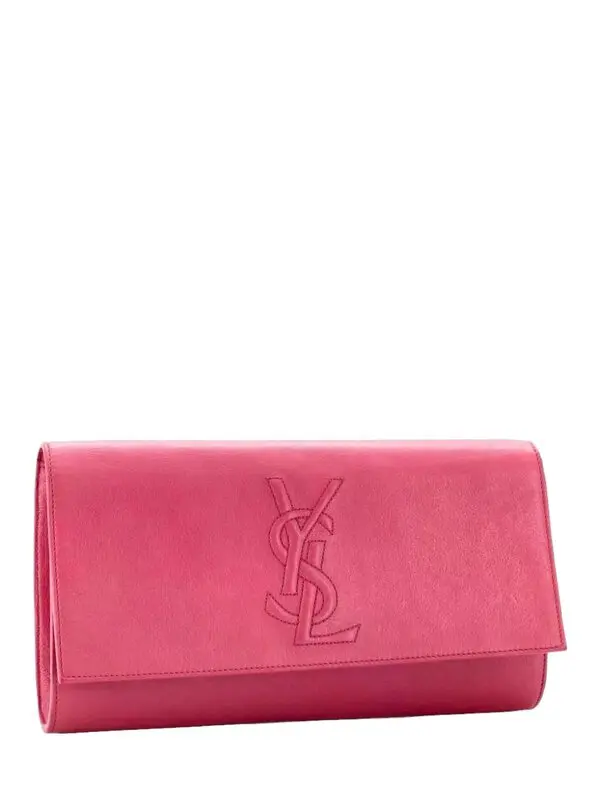 Saint Laurent Belle De Jour Large Clutch Bag - Pink