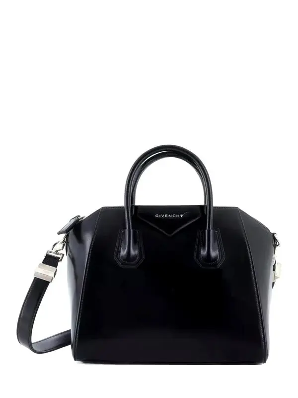 Givenchy Antigona Bag Glazed Leather Small Satchel - Black