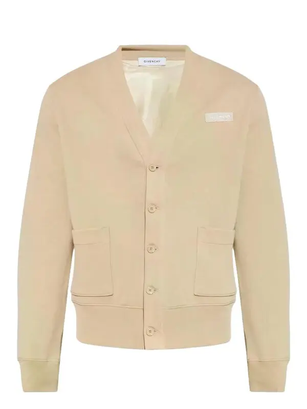 Givenchy Logo Patch Sweater - Neutrals