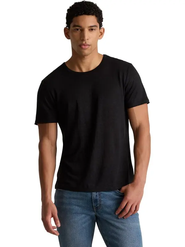 Quince 100% European Linen Jersey T-shirt - Black